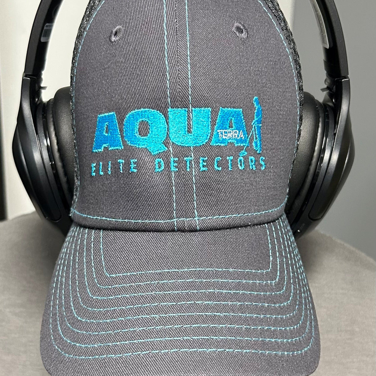 AquaTerra Logo Grey Cap for Outdoor Enthusiasts – Aquaterra Elite Detectors